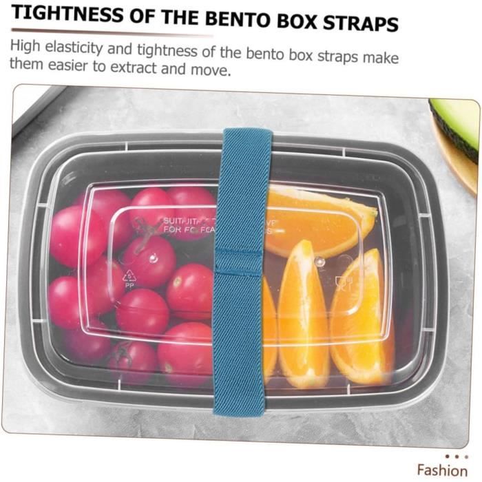 Boîte De 4 Pièces Sangle De Bento Ceinture De Boîte À Bento Élastiques ...