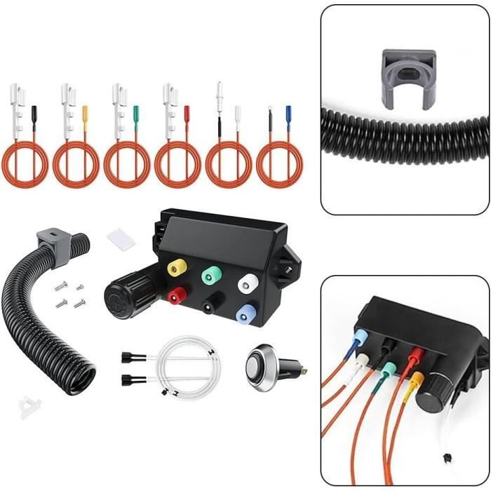 67532 Kit d'allumage électronique à gaz, bouton d'allumage de gril Pièces de rechange pour Weber ...