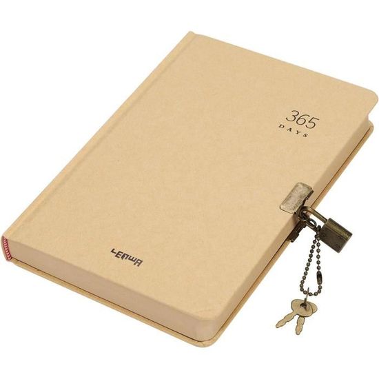Carnet de Cadenas A5 Cahier Secret en Papier Kraft Calepin avec ...