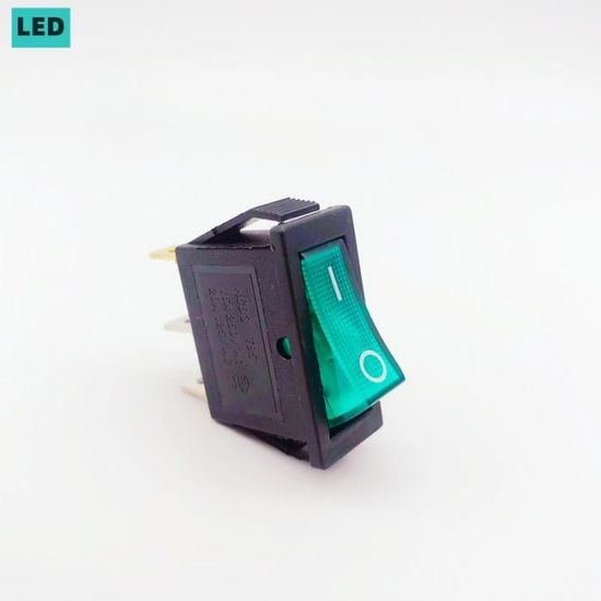 Vert 5pcs Lot de 1-5 interrupteurs à bascule KCD3, bouton marche-arrêt ...