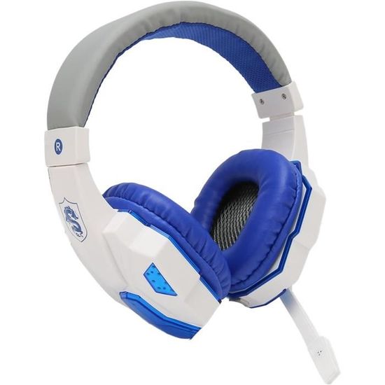 Casque De Jeu Filaire, Double Prise 3,5 Mm Et Casque De Jeu Muet À ...