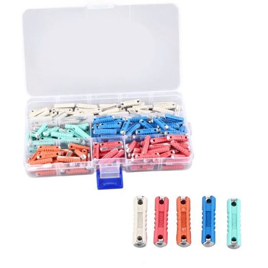 HURRISE Fusible de Torpille Kit de Fusibles Torpille, 200pcs Kit D'assortiment de Fusibles de ...