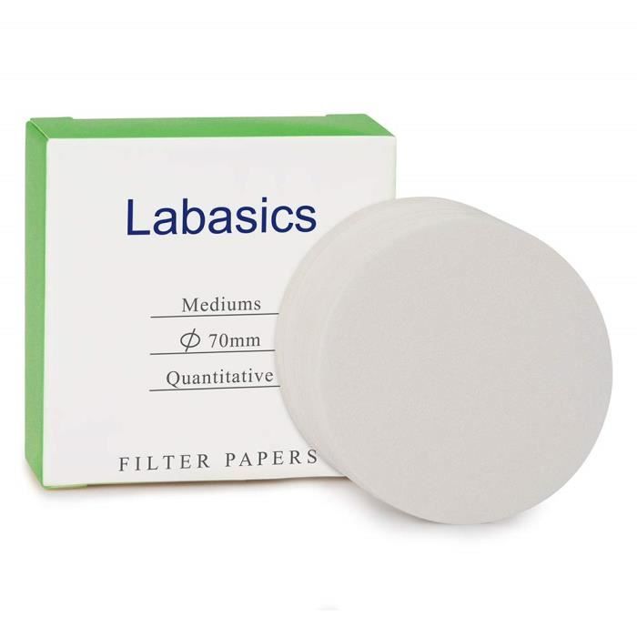 Cercles de Papier Filtre Quantitatif, Papier Filtre en Cellulose de 70 ...