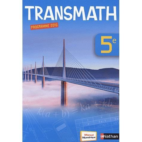 Transmath 5e - Cdiscount Librairie
