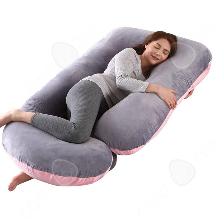 Coussin de grossesse 80x120x180cm grand coussin allaitement en forme de ...
