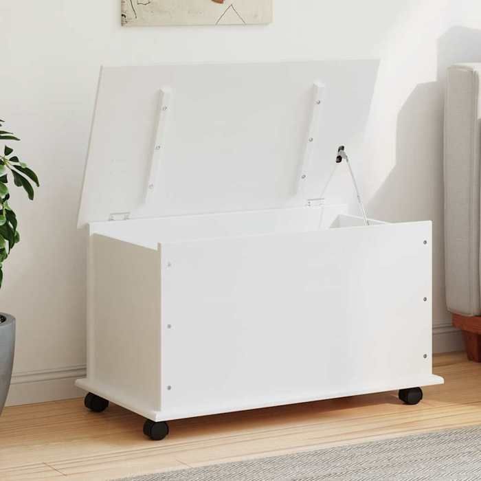 Coffre de rangement et roulettes ALTA blanc 73x39,5x43cm - Usage ...