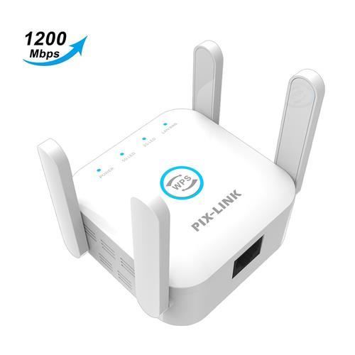 Blanc 2,4G 5G-PIX-LINK booster wifi très puissant 5G WiFi Repeater Wi Fi Amplifier 5Ghz Long ...