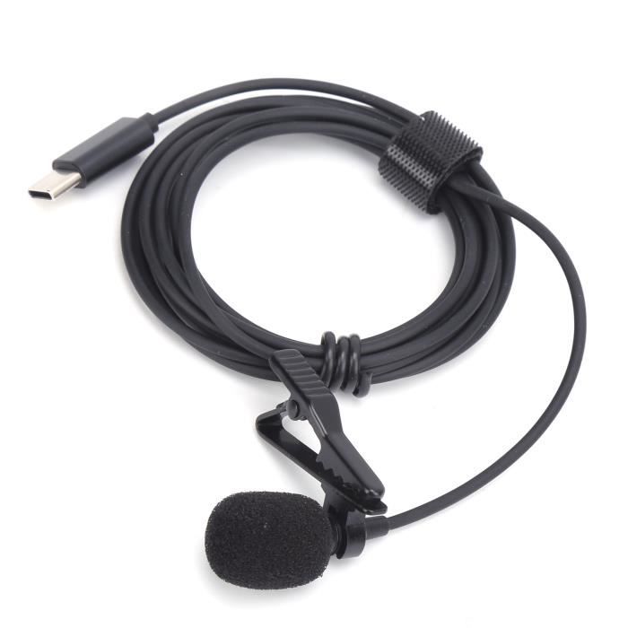 Ashata micro lave-mains Micro cravate filaire petit clip sur micro à ...