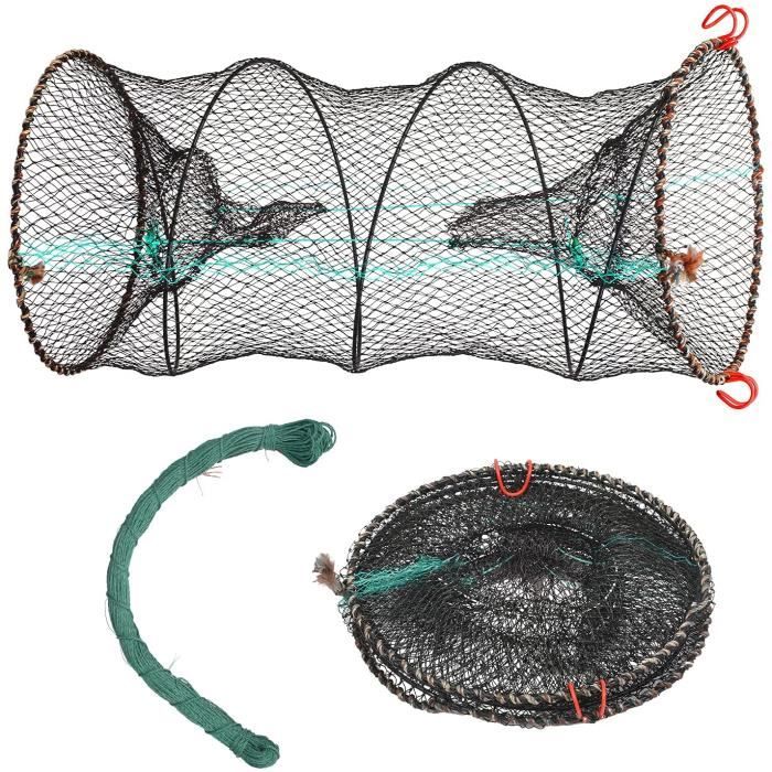 Piège à Crabe - 30x60cm - Pliable - Corde en Nylon 36m - Maille Fine ...