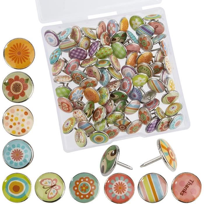 Punaises Décoratives Punaises de Créative Rondes pour Tableau D ...