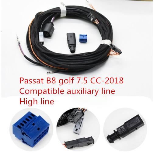 Ligne haute - Caméra de recul avec câble RVC, Pour Volkswagen VW PASSAT ...