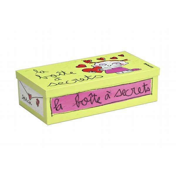 Boîte à secrets design en métal - jaune - Cdiscount Maison