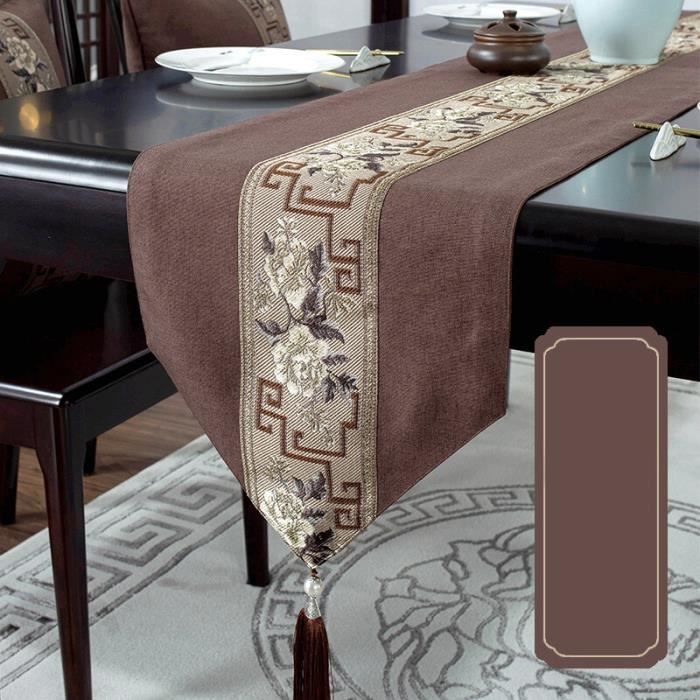Chemin de Table,Chemin de Table, Style chinois, matière en coton et lin ...