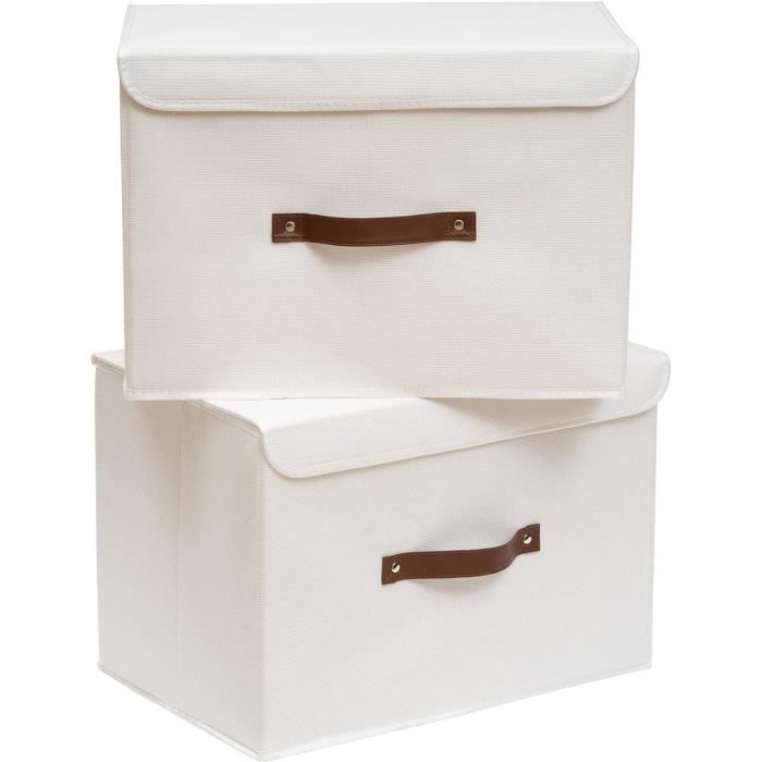 Boîte De Rangement, 45 X 30 X 30 Cm Paniers De Rangement Pliables Avec ...