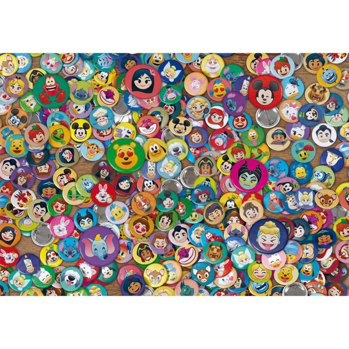 Puzzle 1000 pièces Compact : Impossible Disney Emoji - Cdiscount Jeux ...