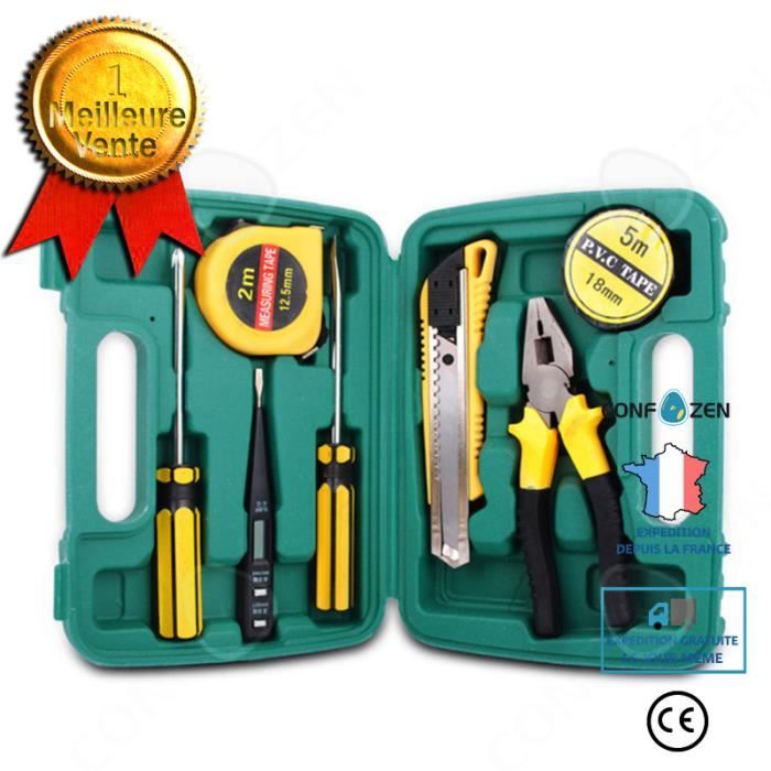 CONFO® Boîte à outils ménagère Kit de réparation automatique en ...