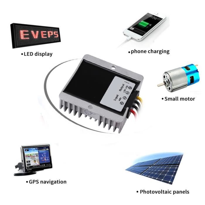 Garosa Convertisseur Buck DC-DC 48V à 12V 10A 120W Module abaisseur de tension Convertisseur d ...