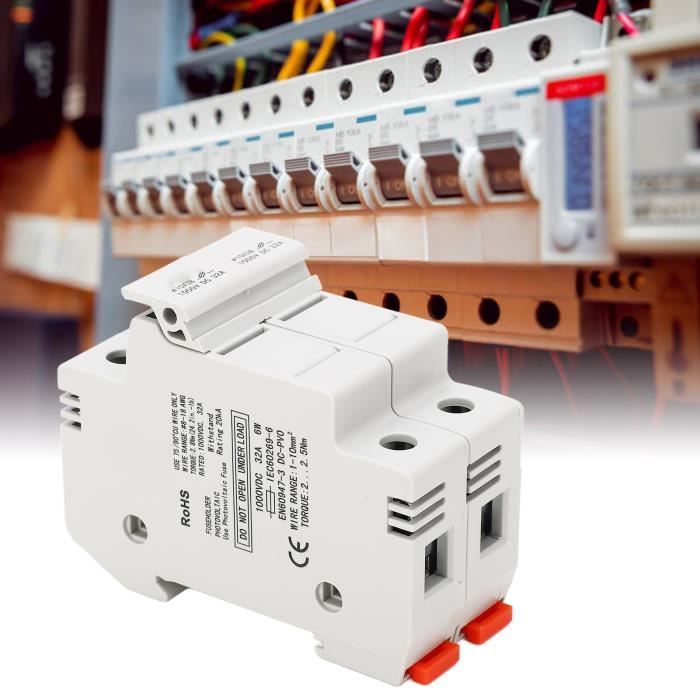 Porte-fusible CC Porte-fusible DC à rupture rapide 2P 32A 10x38 porte ...