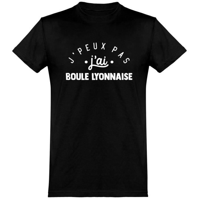 T-shirt Homme Boule Lyonnaise Humour | 100% Coton, 185gr | Imprimé en ...