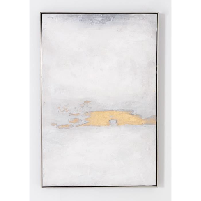 Tableau peinture à l'huile sur toile, peinte abstraite avec cadre en ...