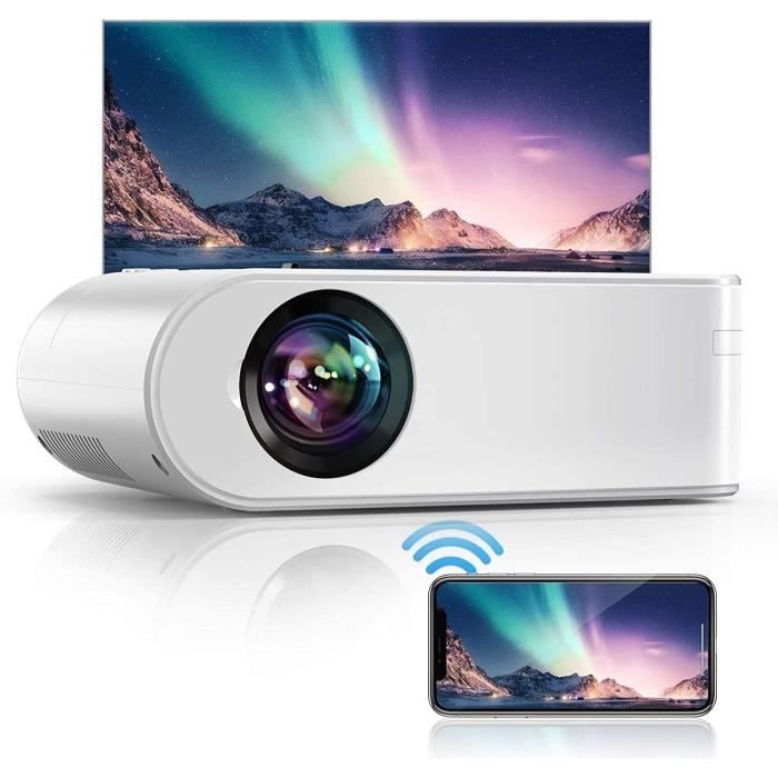 Vidéoprojecteur Wifi Bluetooth Mini Projecteur, V2 8500Lumens Mini ...