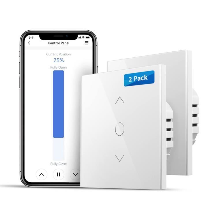 Interrupteur Volet Roulant Connecté (FIL NEUTRE REQUIS), 2 ...