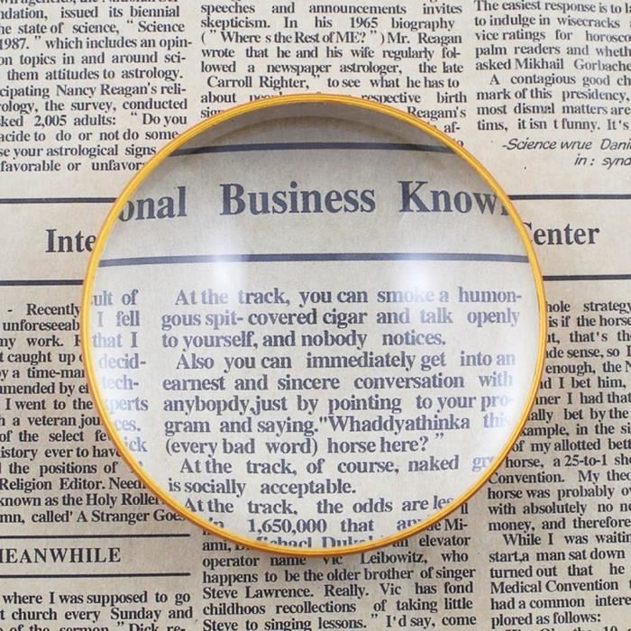 Loupe à Main 6X avec Presse Papier en Cristal Artificiel - SSS ...