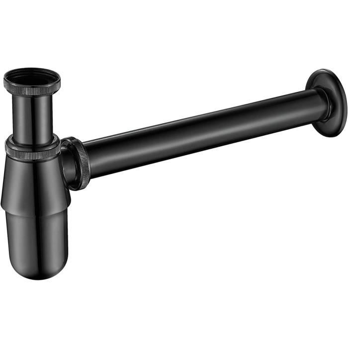 Ibergrif M20505B, Siphon de Lavabo en Métal, Siphon à Tube 1-1-4"x32mm ...