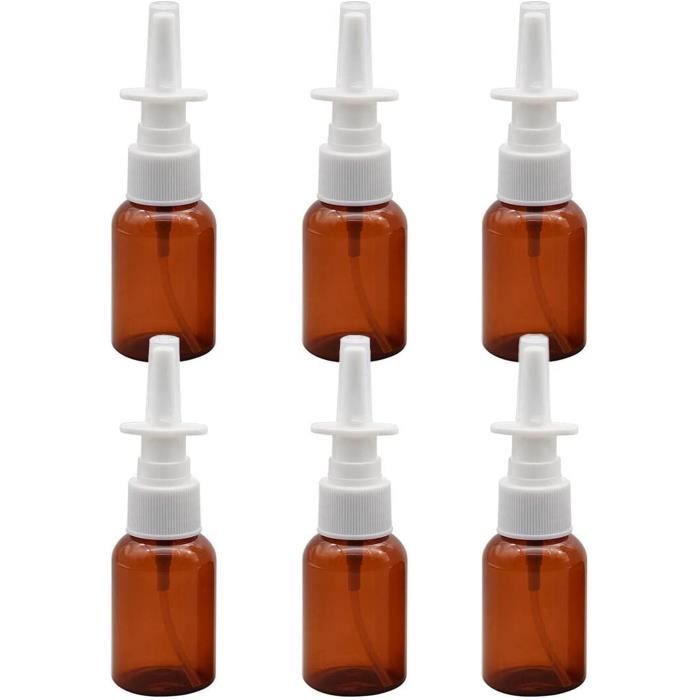 VASANA Lot de 6 flacons de spray nasal vides en verre marron 30 ml213 ...