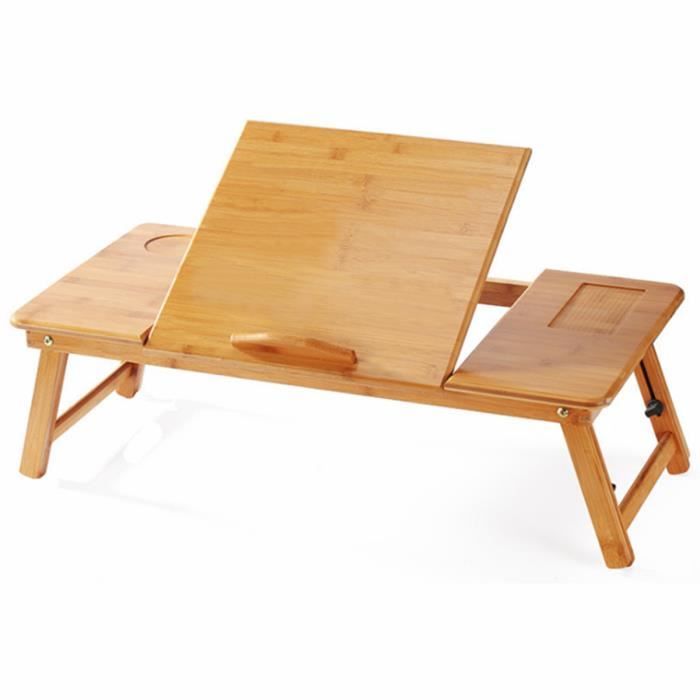 Support PC Table Plateau Réglable Portable Pliant Support Tablette Type ...