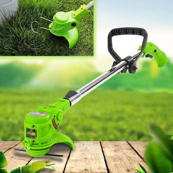 Coupe Bordures De Jardin 12V Avec 2Batteries, Utilisation Continue 35-45Min, Coupe-Herbe À ...