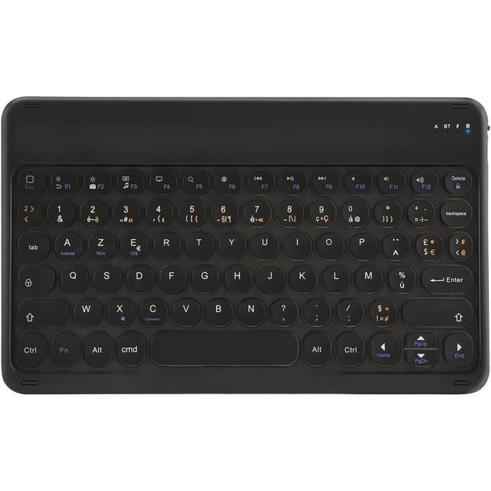 Clavier Bluetooth Azerty Rechargeable Compatible Avec Ios Android ...