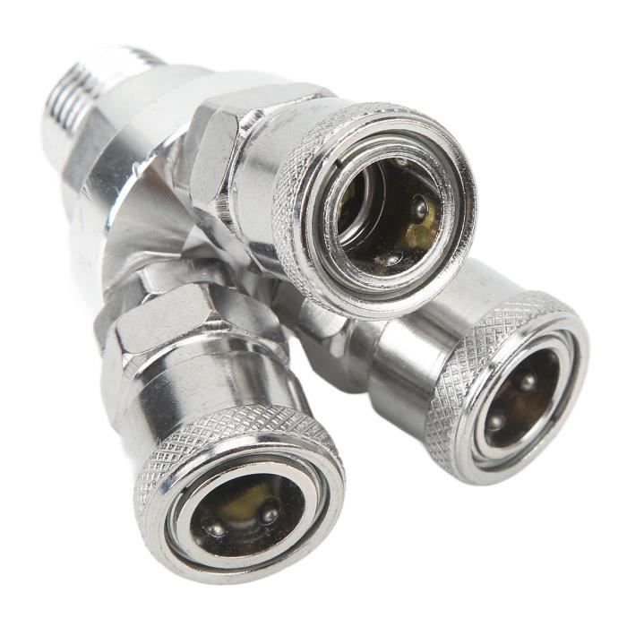 VBESTLIFE coupleur rapide pivotant à 3 voies Raccord rapide à 3 voies ...