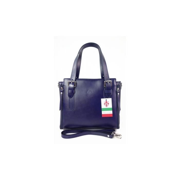Sac VERA PELLE V884BS Bleu marine - Femme/Adulte - Cdiscount Jardin