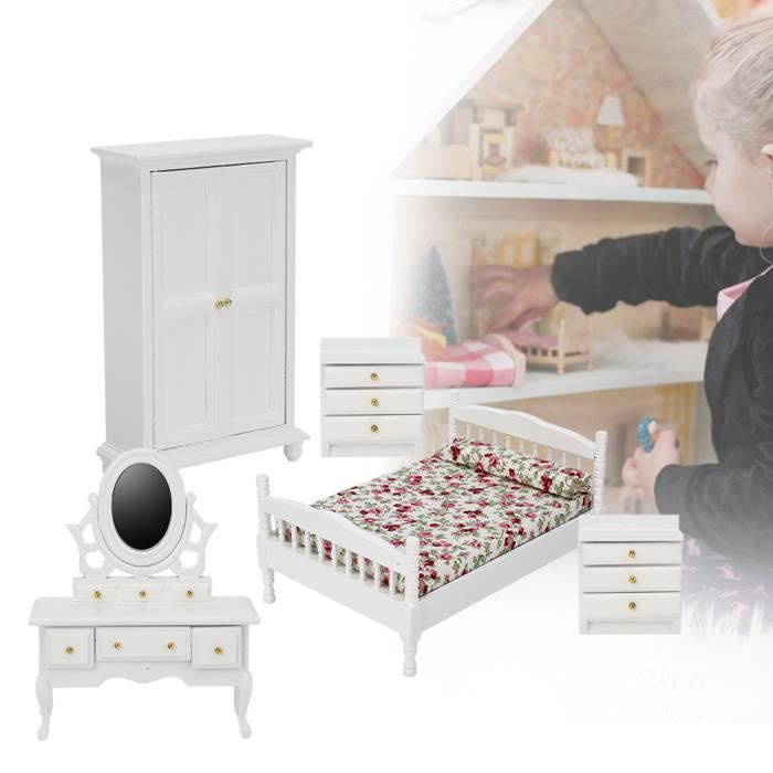 VINGVO Meubles de maison de poupée 1/12 5pcs 1/12 Accessoire Kit de Mini jouets poupee Ensemble ...