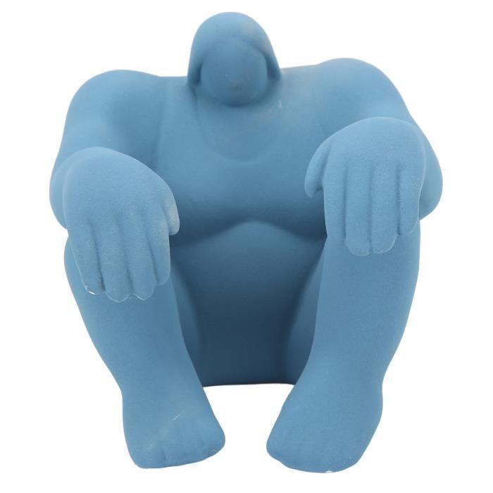 Abstract Figure Statue Minimalist Design Well Made Blue Simple Modern ...