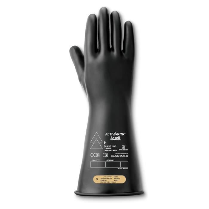 Activarmr Gants Electricien, Protection Électrique Classe 00 (Tension ...