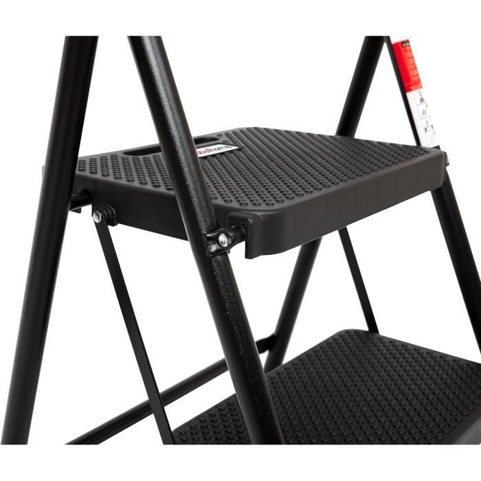Mabel Home Escabeau Pliable à 2 marches avec pédale antidérapante et ...