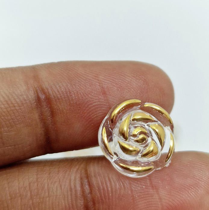 Lot de 40 boutons à coudre en résine en forme de rose 13 mm ...