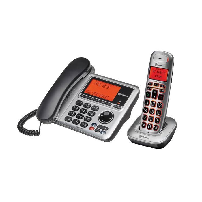 Téléphone fixe senior - AMPLICOMMS - Bigtel 40 Plus - Amplifié +40dB ...