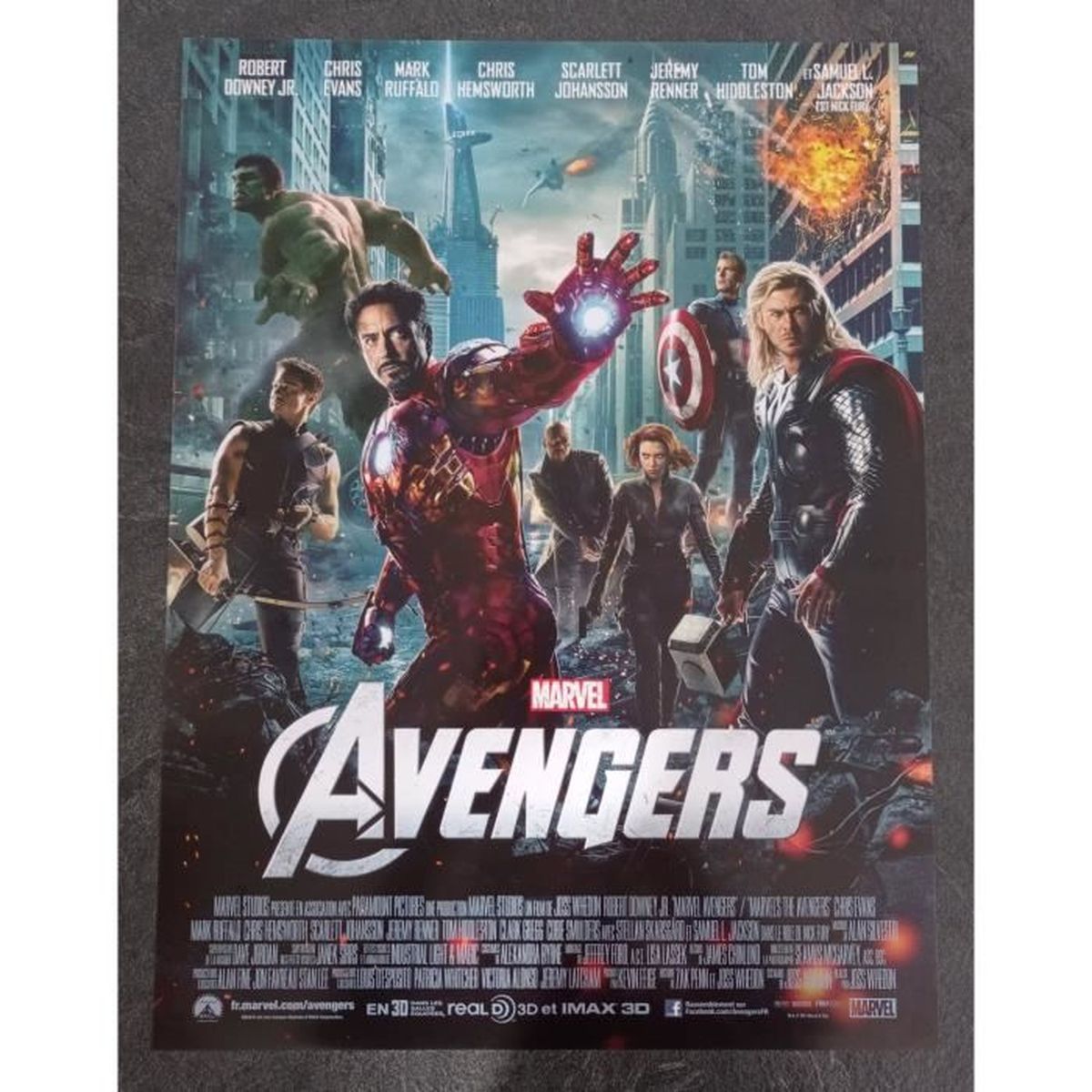 AVENGERS Affiche Cinéma Originale Roulée 53x40cm Robert Downey Jr ...