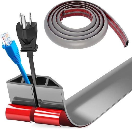 Cache Cable Sol, Petit Canal De Câble Flexible, 3.0M X 5Cm Goulotte ...