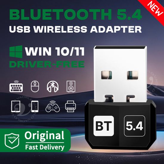 Vaorlo Usb Bluetooth 5.4 Adaptateur Audio Dongle Adaptateur Mini Usb Récepteur/Émetteur Sans Fil ...