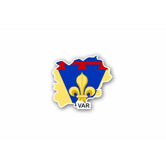 Autocollant sticker carte drapeau departement exterieur var - Cdiscount ...