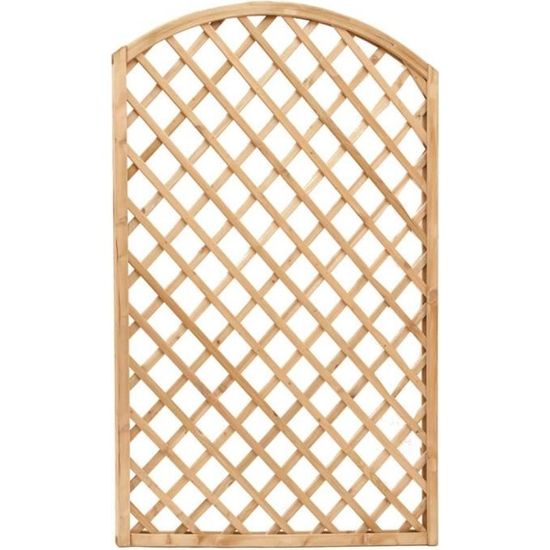 Panneau treillis en bois imprégné en autoclave arrondi 120 x 180h 44 x ...