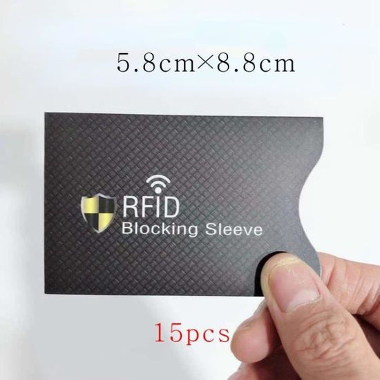 Organisateur tiroir - Aluminium - Anti RFID - 15 pièces - Protection métal - Coque noire ...