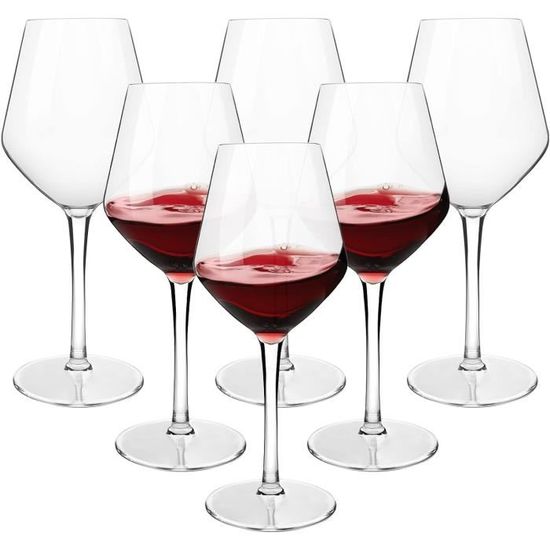 Incassable Verres À Vin Rouge De Bordeaux 425Ml, Tritan-Plastique Grand ...