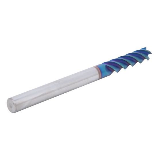 EJ.life Nano revêtement bleu NACO HRC65 ° Fraise Nano-Revêtue 4 Flûtes ...