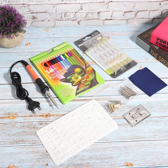 Set de pyrogravure Kit de Pyrogravure Fer à Souder Électrique Pointe de ...