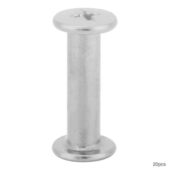 GOTOTOP Rivet de vis 20 pièces M5 plaqué tête plate livre album photo ...